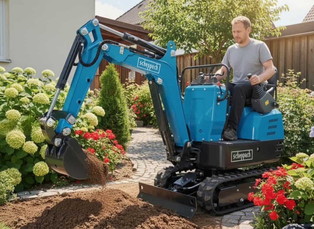 Scheppach Mini-Bagger EXC815: Test, Bewertung und Erfahrungen ...